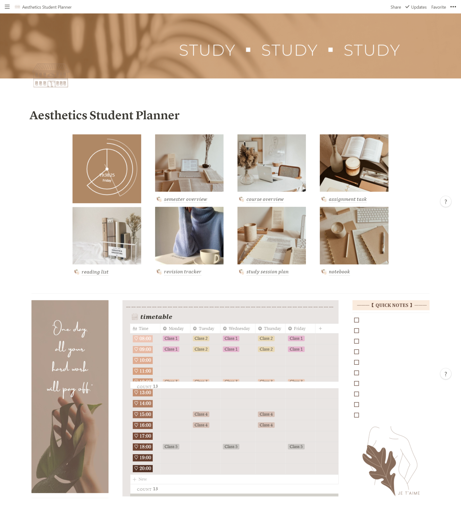25+ Best Aesthetic Notion Templates [2023] - notionzen
