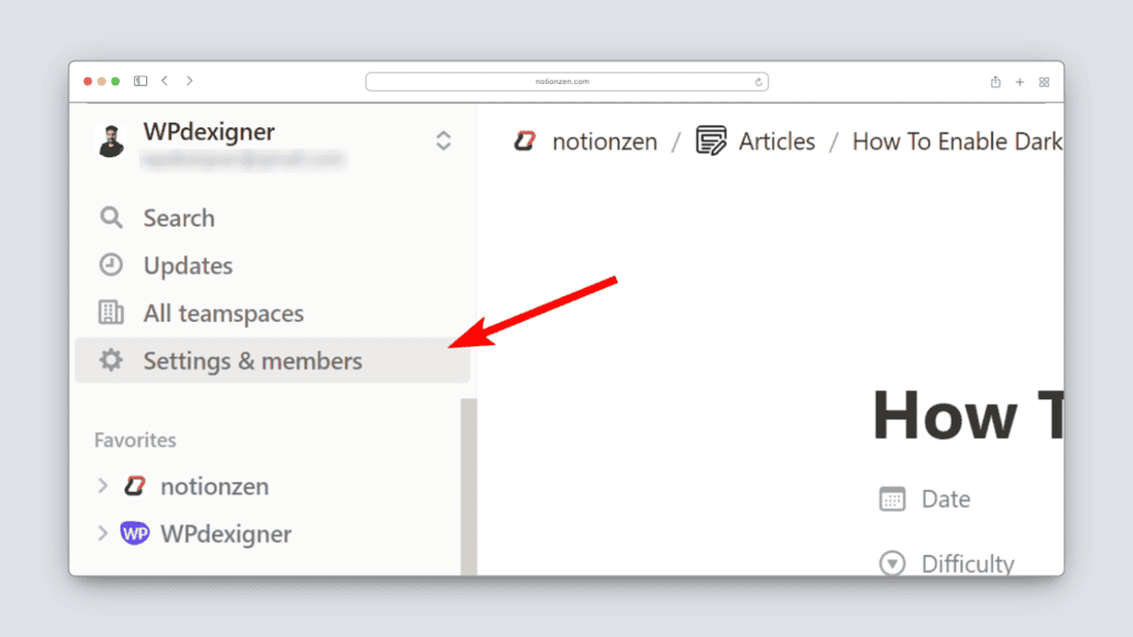 How To Enable Dark Mode In Notion Automatic Switching