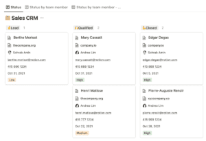 How to Use Notion as a CRM - notionzen