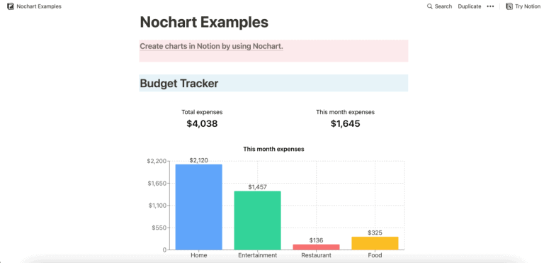 Best Notion Charts Widgets To Display Your Data