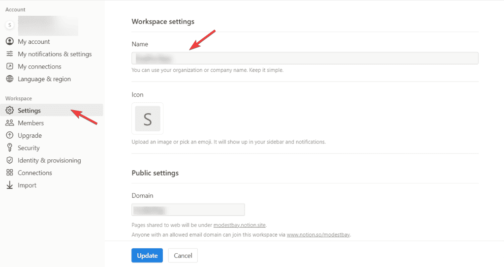 How To Change Notion Workspace Name and URL [Easy Way]