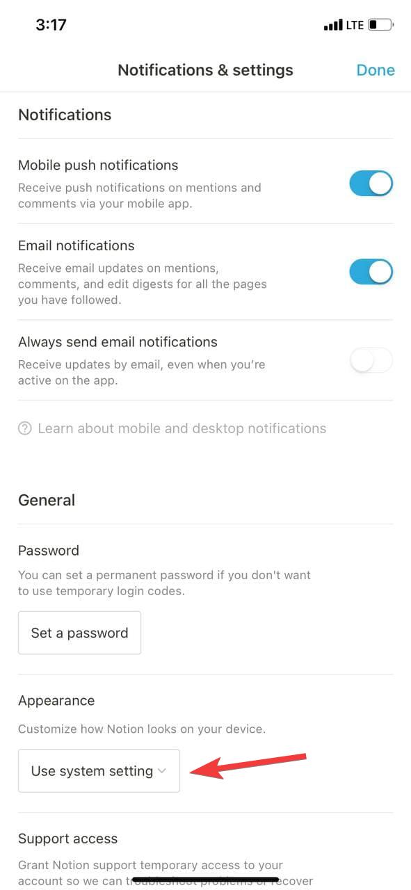 How To Enable Dark Mode on Notion - notionzen