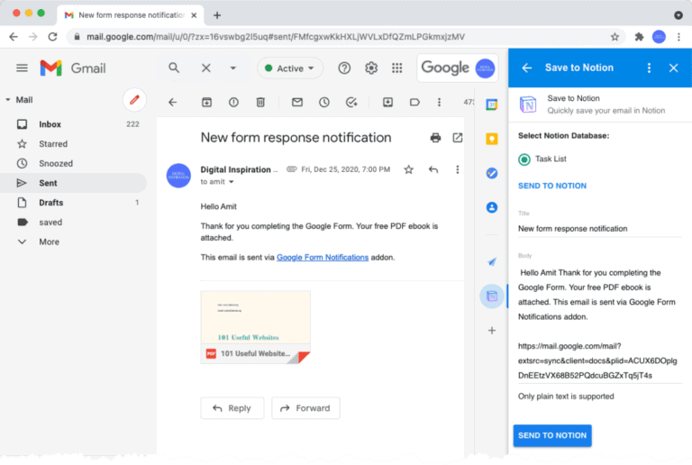 How to Show Emails in Notion - notionzen