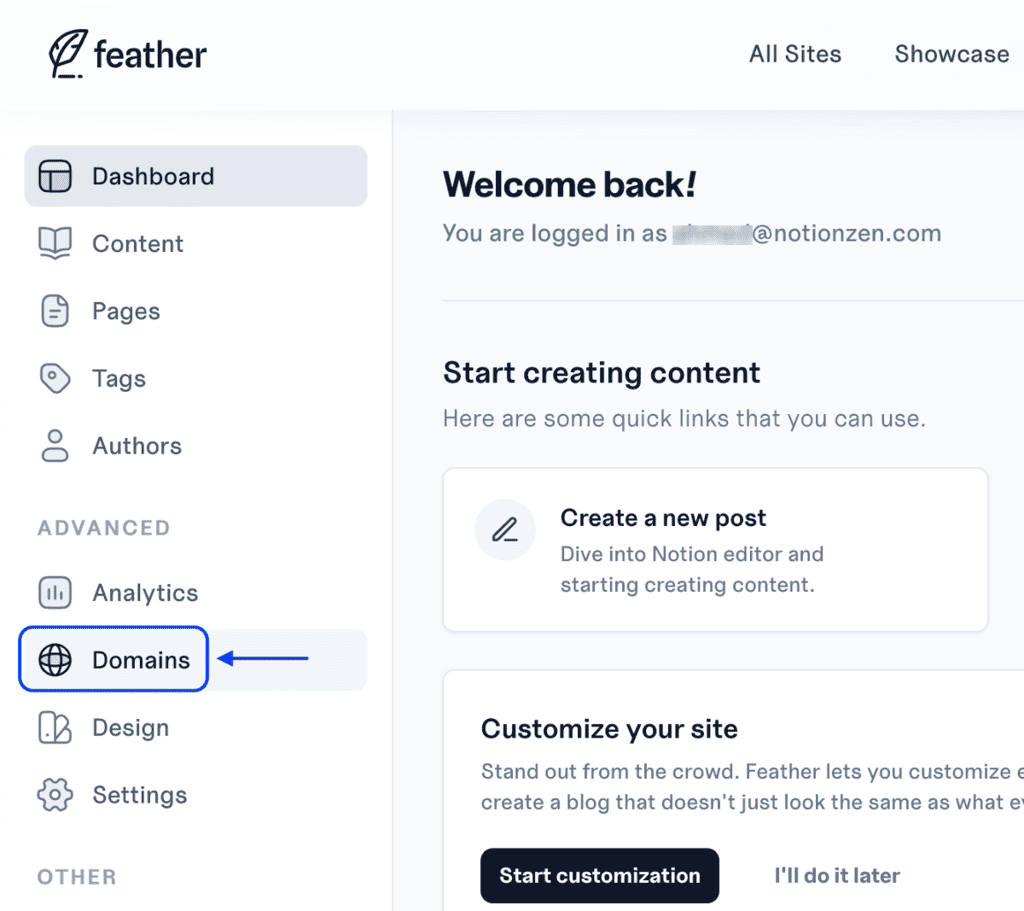 How to Create a Blog With Notion Using Feather [No-Code]